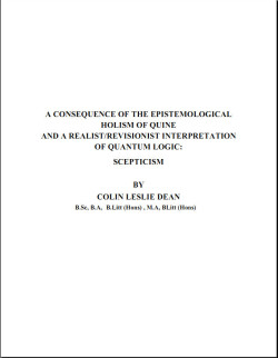 A consequence of the epistemological holism of Quine : Gamahucher Press