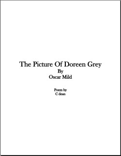 The Picture Of Doreen Grey : Gamahucher Press