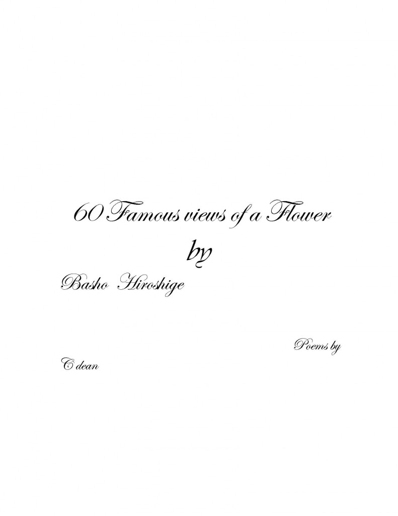 60 Famous views of a Flower-fp : Gamahucher Press